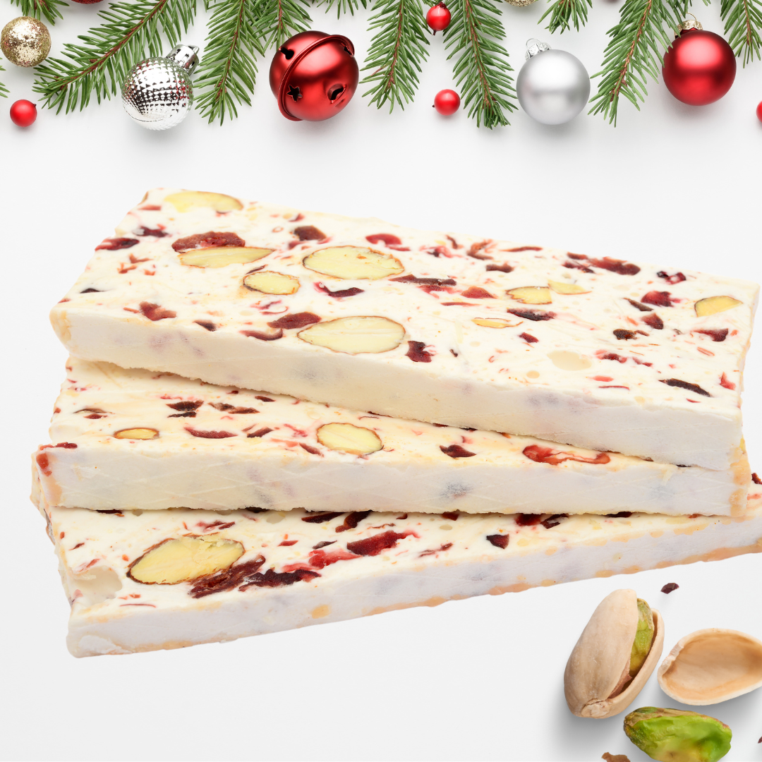 Pistachio, Cranberry and Manuka Honey with ginger Nougat – Natures Gold